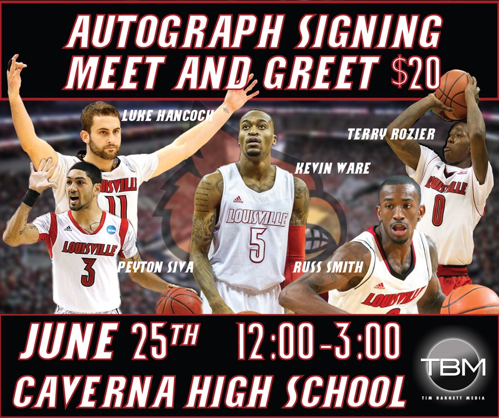 UofL Basketball Autograph Signing – Cardinal Sports Zone