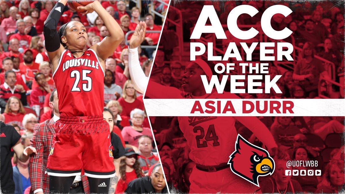 Asia Durr Earns Multiple Player Of The Week Honors – Cardinal Sports Zone